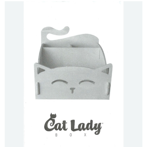 CatLadyBox | Office | Catladybox Cat Desktop Organizer White Diy ...